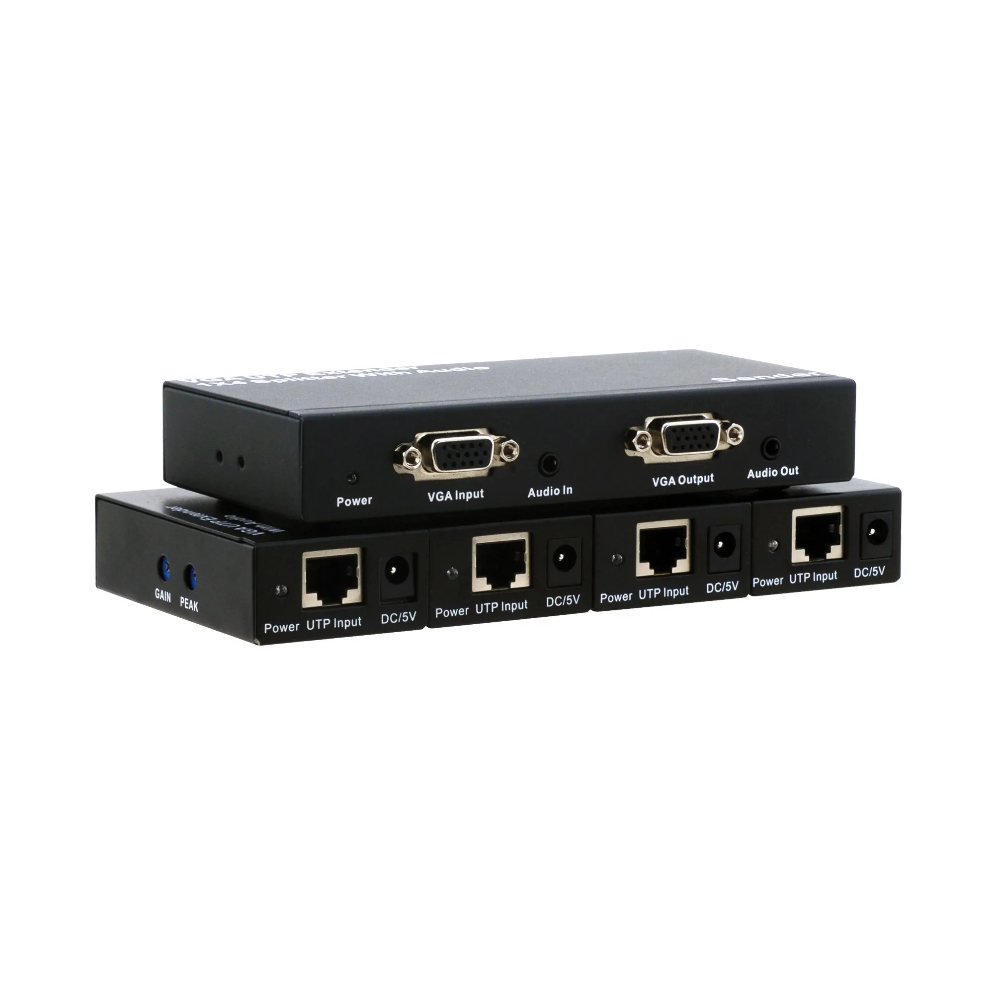 VGA UTP Extender 300mt with Audio - 4 Port